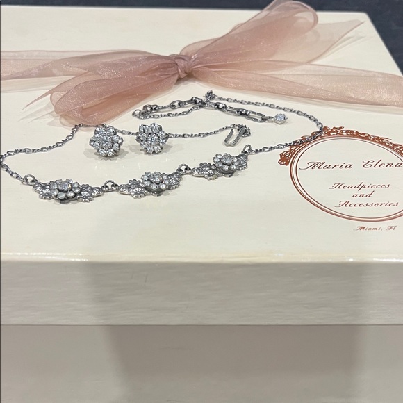 Maria Elena | Jewelry | Maria Elena Silver Jewelry Set | Poshmark